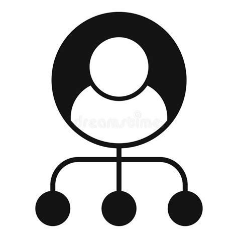 Man Segment Market Icon Simple Vector Target Customer Stock Vector