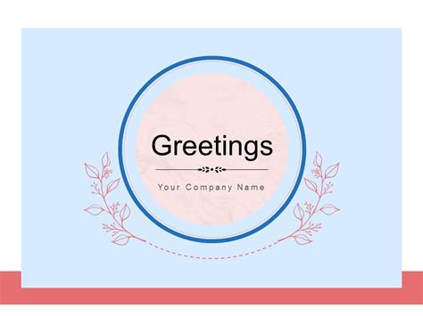Greetings Circle Best Wishes Ppt PowerPoint Presentation Complete Deck