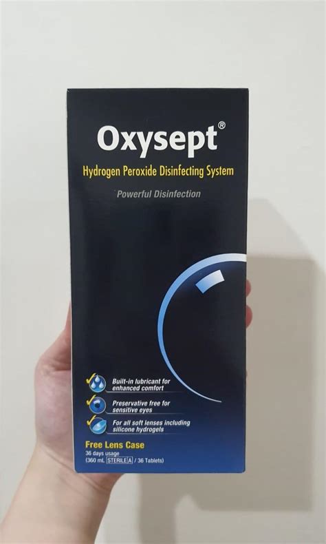 Oxysept With Solution Tablet And Casing Beauty And Personal Care