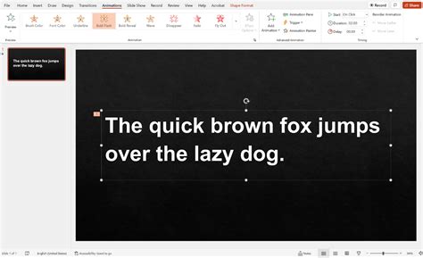 How To Emphasize A Single Word In Your Microsoft PowerPoint Presentation