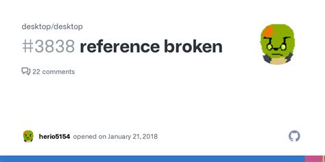 Reference Broken · Issue 3838 · Desktopdesktop · Github