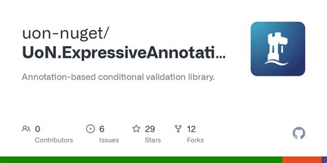 Github Uon Nugetuonexpressiveannotationsnetcore Annotation Based Conditional Validation
