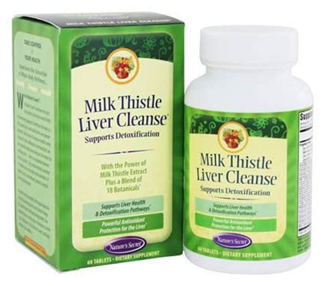 Natures Secret Milk Thistle Liver Cleanse 60 Tabs Liver Detox