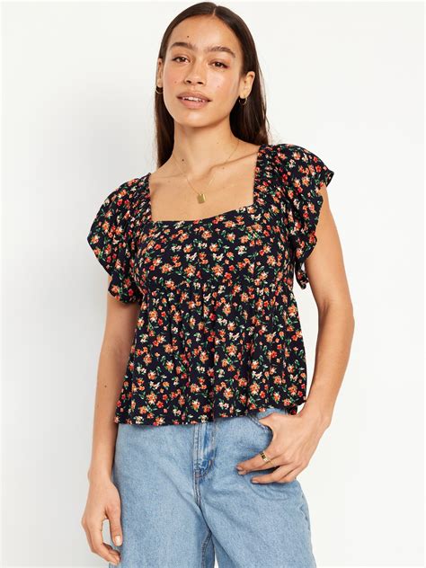 Flutter Sleeve Top Old Navy
