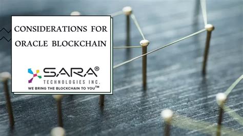 Ppt Considerations For Oracle Blockchain Powerpoint Presentation