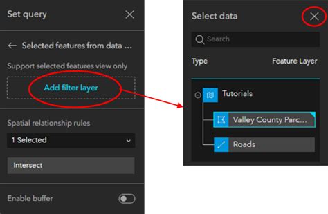 How To Configure The Query Widget With A Spatial Buffer In Experience Builder Geospatial