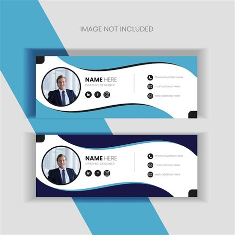 Premium Vector Email Signature Design