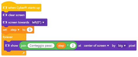 Cyberpi Step Counter Programmare Con Mblock