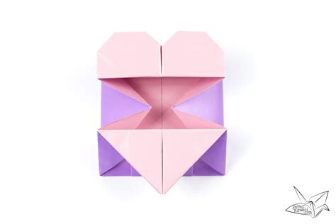 Origami Opening Heart Box Envelope Tutorial Paper Kawaii