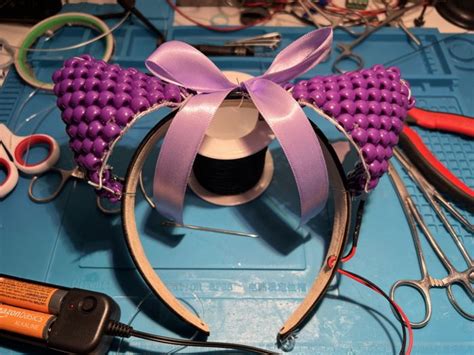 Purple Kandi Ears With El Wire By Northseattlekandi Kandi Photos On Kandi Patterns