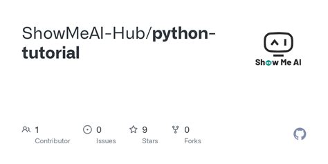 Github Showmeai Hub Python Tutorial