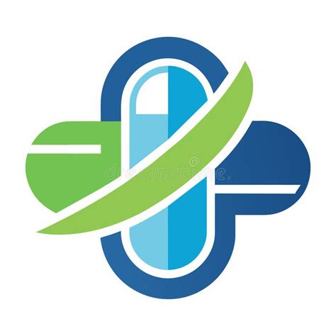 Pharmaceutical Logo Icon Vector Isolated On White Vector Illustration