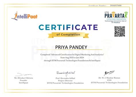 priya pandey on linkedin digitalmarketing analytics iitmadras