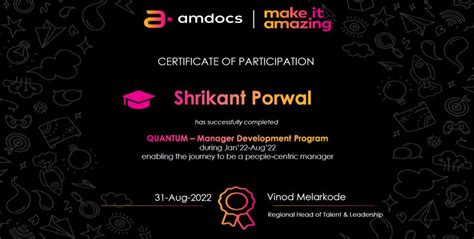 Shrikant Porwal On Linkedin Quantum Leadership Program Grateful To