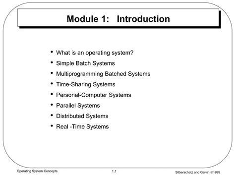 Introduction To Operating Systems And Its Componentspdf