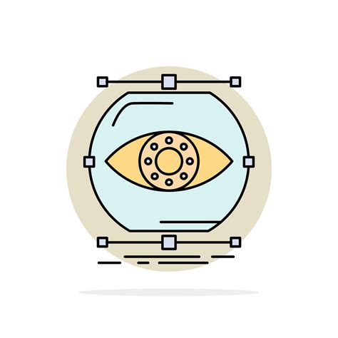 Visualize Conception Monitoring Monitoring Vision Flat Color Icon