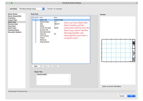 Title Block And Border Vectorworks 2018 Troubleshooting Vectorworks