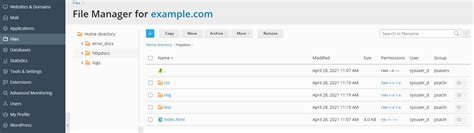 Uploading Content With File Manager Documentation From Plesk Knowledge Base