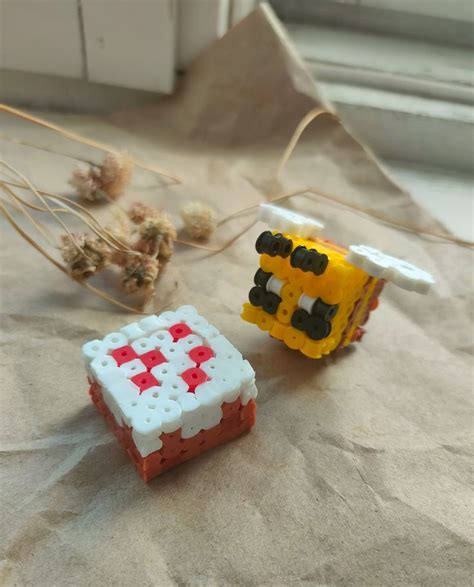 фигурки Майнкрафт из термомозаики Термомозаика Поделки Рисунки лягушек