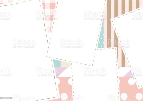 다양한 패턴 스트라이프 깅엄 체크 도트의 패치워크 일러스트 0명에 대한 스톡 벡터 아트 및 기타 이미지 0명 귀여운 깅엄 Istock