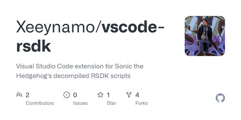 GitHub Xeeynamo Vscode Rsdk Visual Studio Code Extension For Sonic The Hedgehog S Decompiled
