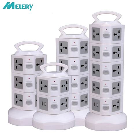 Aliexpress Com Buy Power Strip Vertical Multi Sockets 7 11 15 19 Universal Outlets Socket With