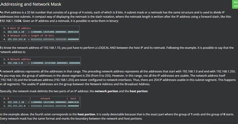 Solved What Is The Netmask In Decimal Of The Ip Range