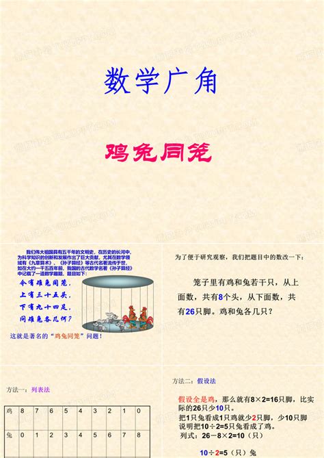 鸡兔同笼appt模板下载编号qdnkdevo熊猫办公 鸡兔同笼appt模板下载编号qdnkdevo熊猫办公