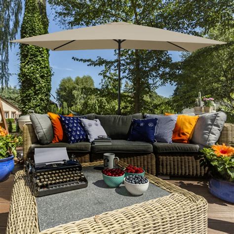 Rectangular Patio Straight Umbrella Foter