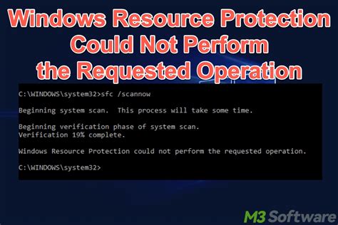 Wrp Could Not Perform The Requested Operation In Sfc Scannow