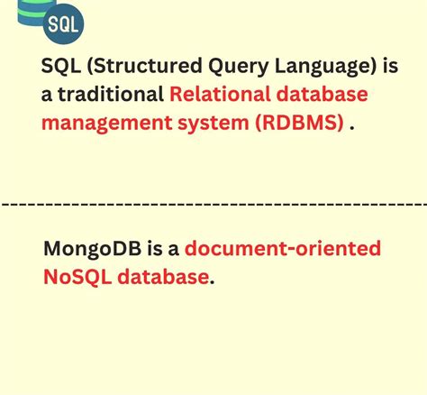 Obaid Ajmal On Linkedin Sql Vs Mongodb