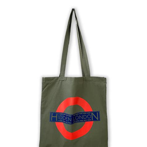 런던 지하철 로고 Hidden London Tote Bag Collection Report Center