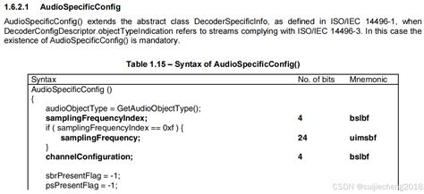 音视频入门基础：aac专题（11）——audiospecificconfig简介 Csdn博客