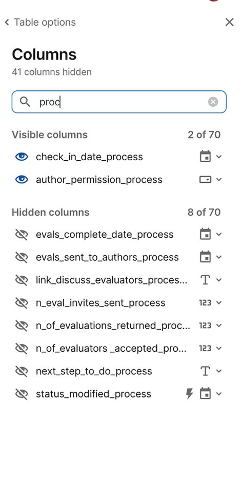 In Columnview Sidebar I Want To Quickly Select Multiple Columns And Addremove Them All From