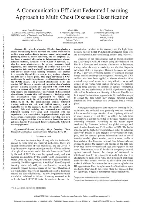 Pdf A Communication Efficient Federated Learning Approach To Multi