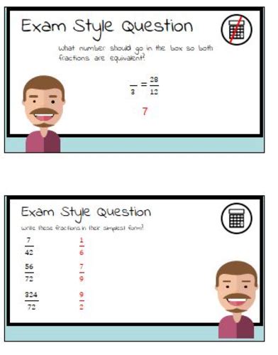 New Functional Skills Maths Full Lesson Simplifying Fractions Teaching Resources