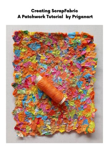 Creating ScrapFabric Patchwork Tutorial PDF Tutorial Instant Download Priganart
