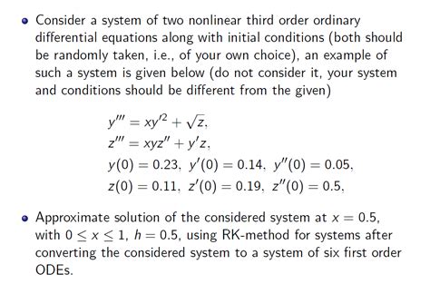 Consider A System Of Two Nonlinear Third Order Chegg