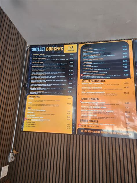 Urban Skillet Menu Flavorful Halal Burgers And Comfort Food Await