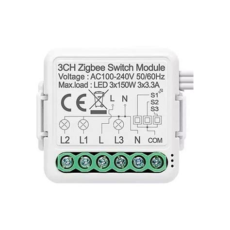 3 Channels Smart Relay For Smart Home Automation Zigbee 3 0