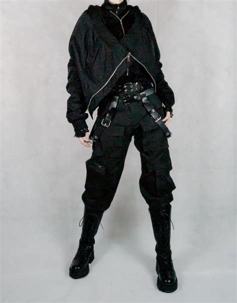 Darkwear Cyberpunk Clothes Aesthetic Clothes Techwear Outfits