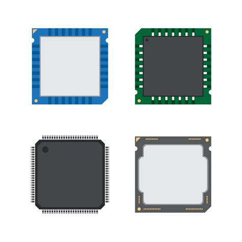 Cpu For Computer Processor Vector Illustration 23522869 Vector Art At
