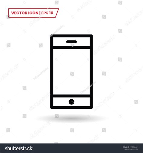 Smartphone Icon Vector Mobile Phone Sign Stock Vector Royalty Free 1950290401 Shutterstock