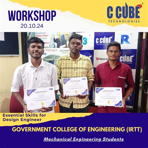 C Cube Cad Centre On Linkedin Designengineer Workshop Ccubecadcentre Engineeringexcellence…