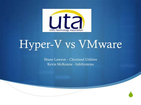 PDF Hyper V Vs VMware Utility Technologyutilitytechnology Org Conference Presentations