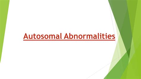 Solution Autosomal Abnormalities Studypool