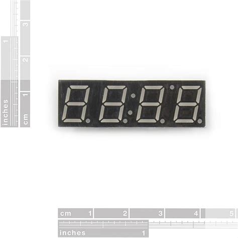7 Segment Display 4 Digit Blue Opencircuit