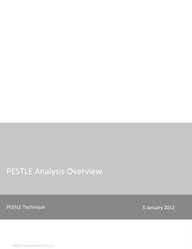 33 Pestle Analysis Examples To Download