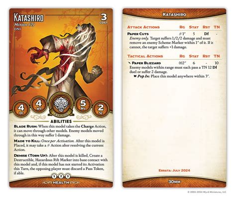 An Oni Rework — Wyrd Games