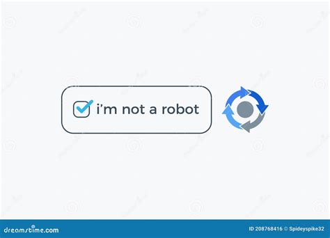 Robot Arm Captcha Neural Network Cartoon Vector